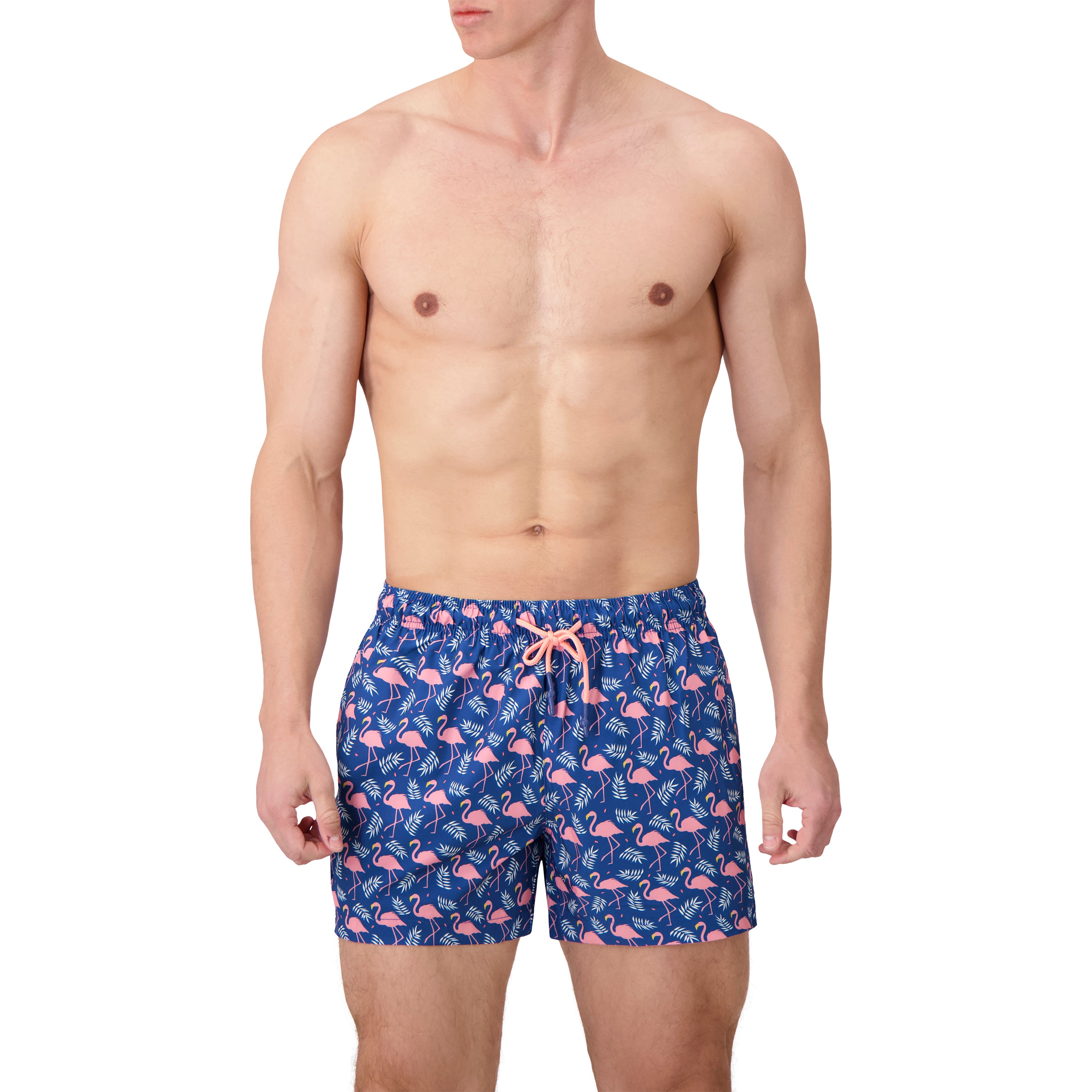 Micro Fiber Woven Printed Swim Trunk-Mens