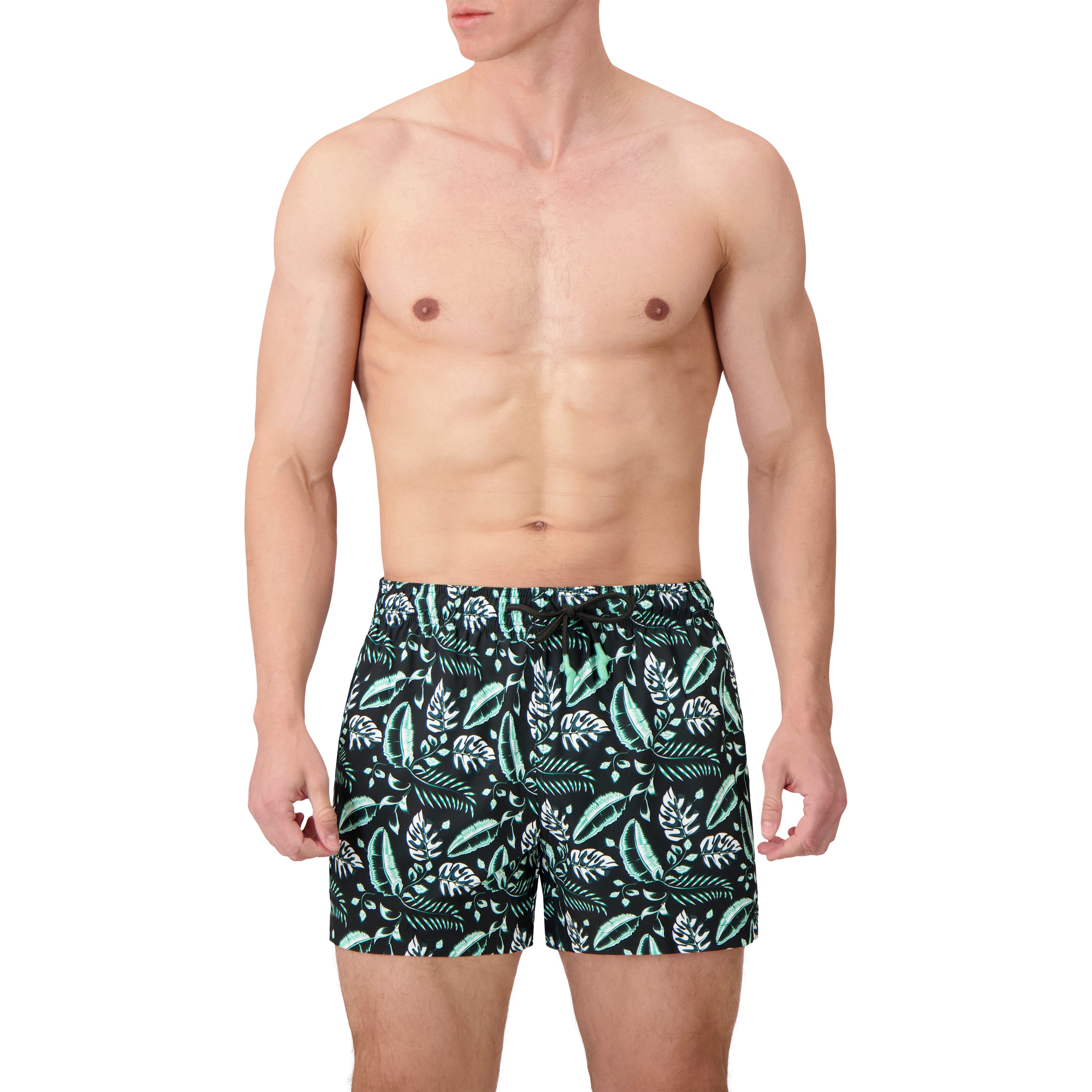 Micro Fiber Woven Printed Swim Trunk-Mens